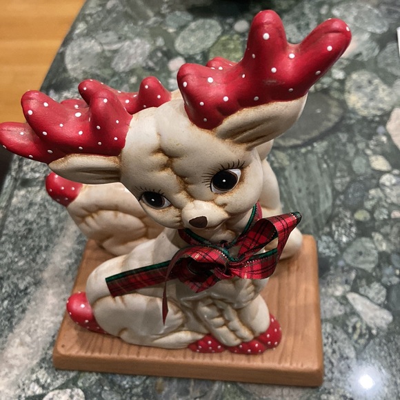 Holiday | Vintage Ceramic Reindeer Napkin Holder | Poshmark